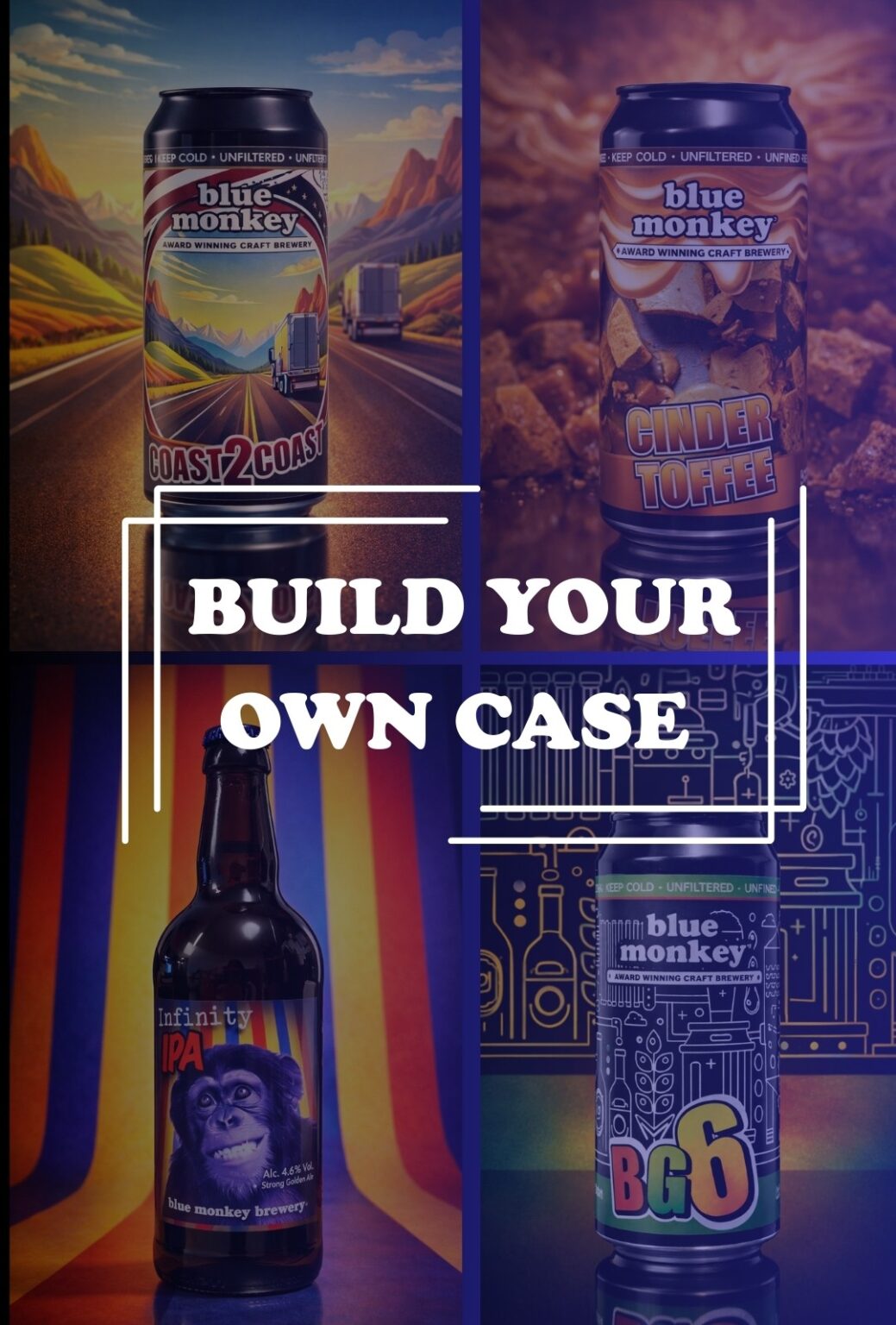 12-Pack Mixed Case Of Your Favourite Beers – Blue Monkey Brewery